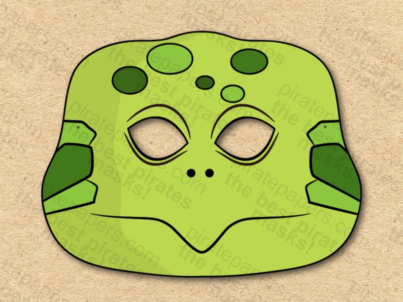 Turtle Mask Printable Paper DIY for Kids and Adults. PDF - Etsy Canada