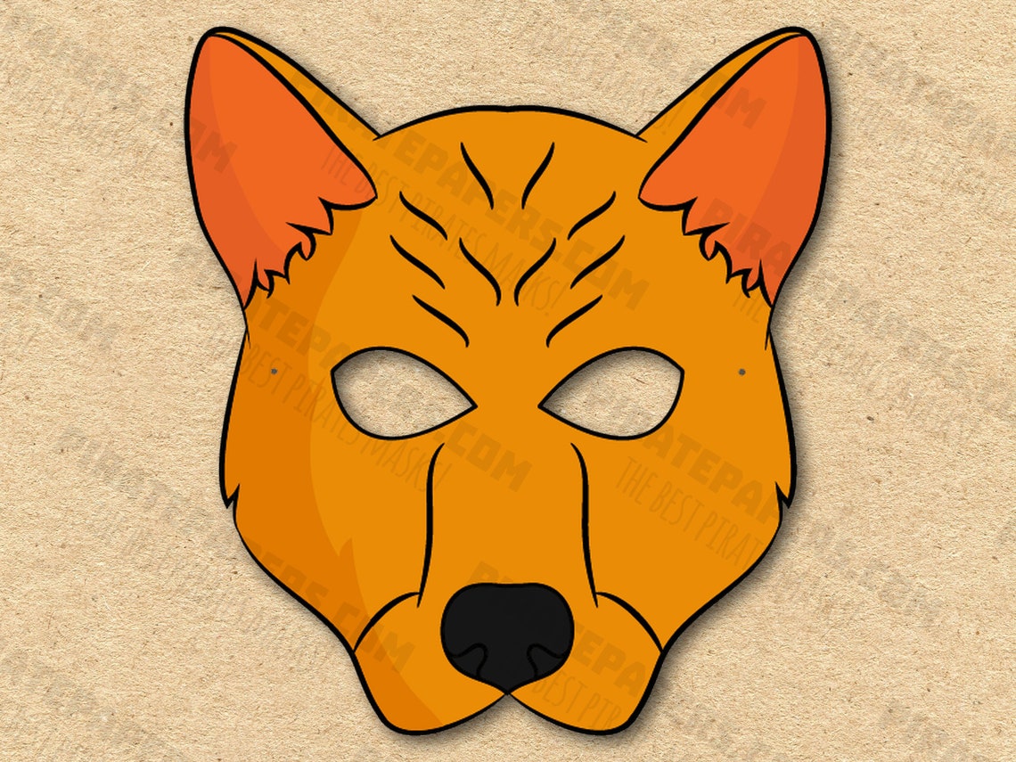 Dingo Mask Printable, Paper DIY for Kids and Adults. PDF Template ...