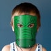 Crocodile Masks Printable Color + Coloring, Paper DIY for Kids and ...