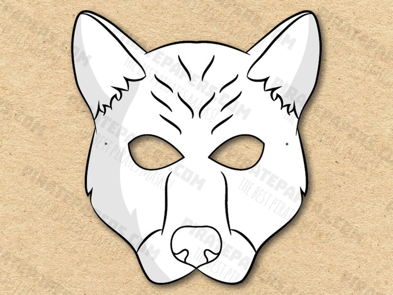 Australian Animals 2 Masks Printable Coloring, Kookaburra, Dingo ...