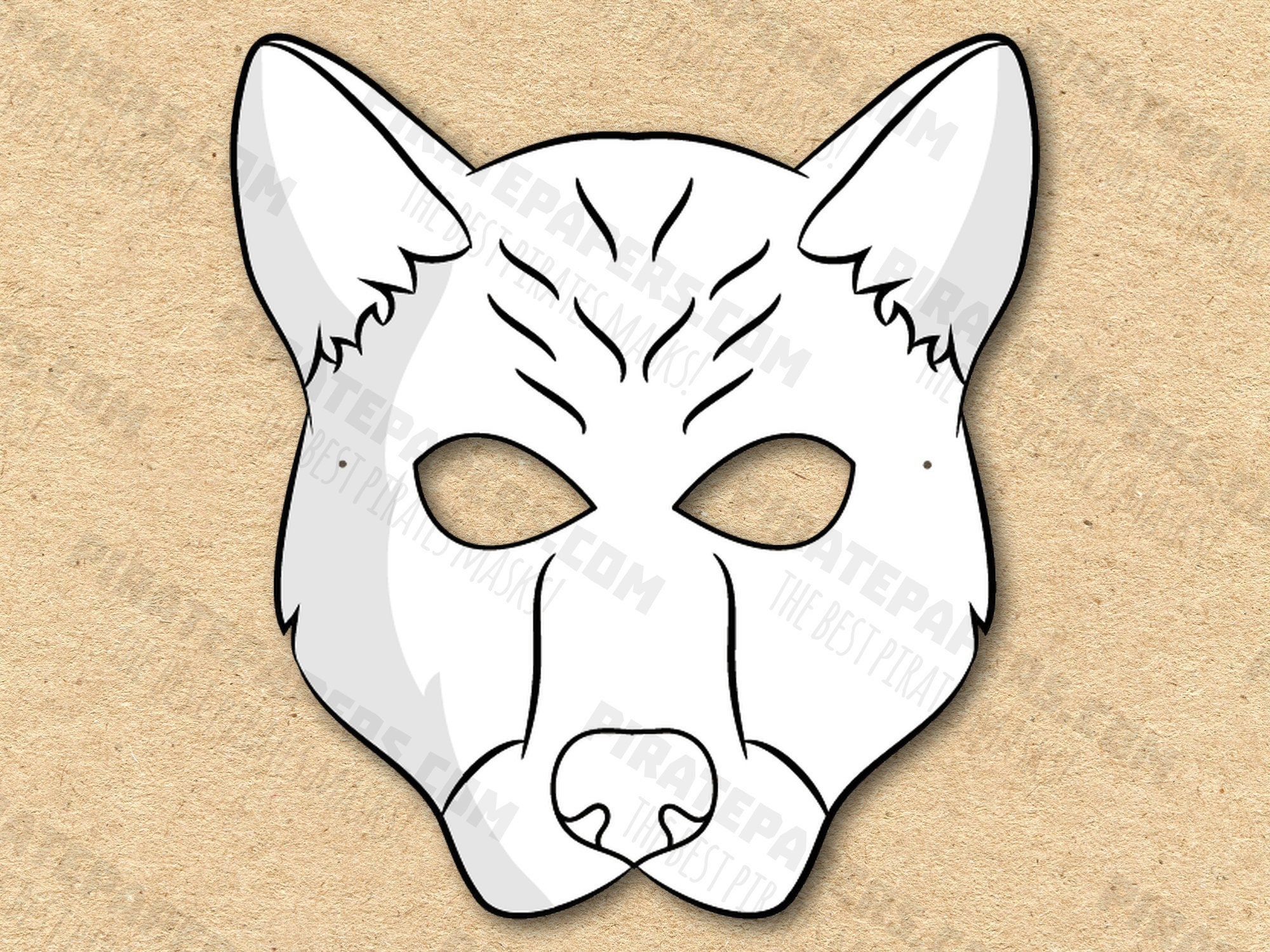 Dingo Masks Printable Color Coloring Paper DIY for Kids and - Etsy ...