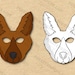 Kangaroo Masks Printable Color Coloring, Paper DIY for Kids and Adults ...