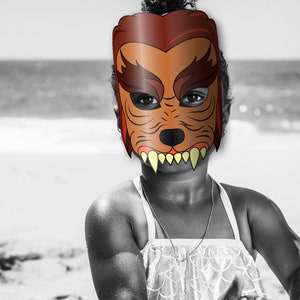 Werewolf Mask Printable Paper DIY for Kids and Adults. PDF - Etsy