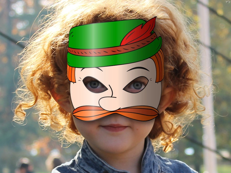 Woodcutter Mask Printable (little Red Riding Hood), Paper DIY for Kids ...