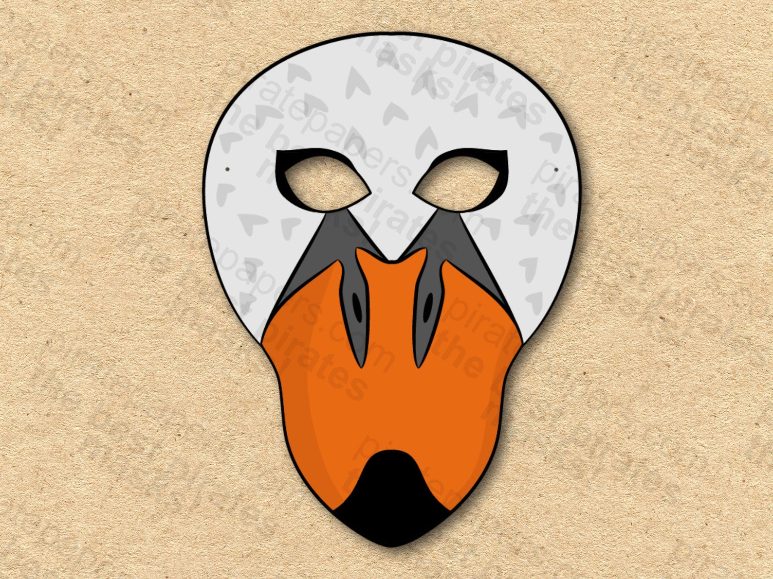 Swan Mask Printable Paper DIY for Kids and Adults. PDF - Etsy
