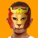 Lion King Mask Printable, Paper DIY for Kids and Adults. PDF Template ...