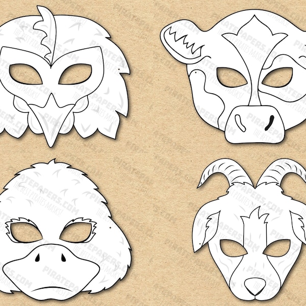 Duck Printable Mask - Etsy