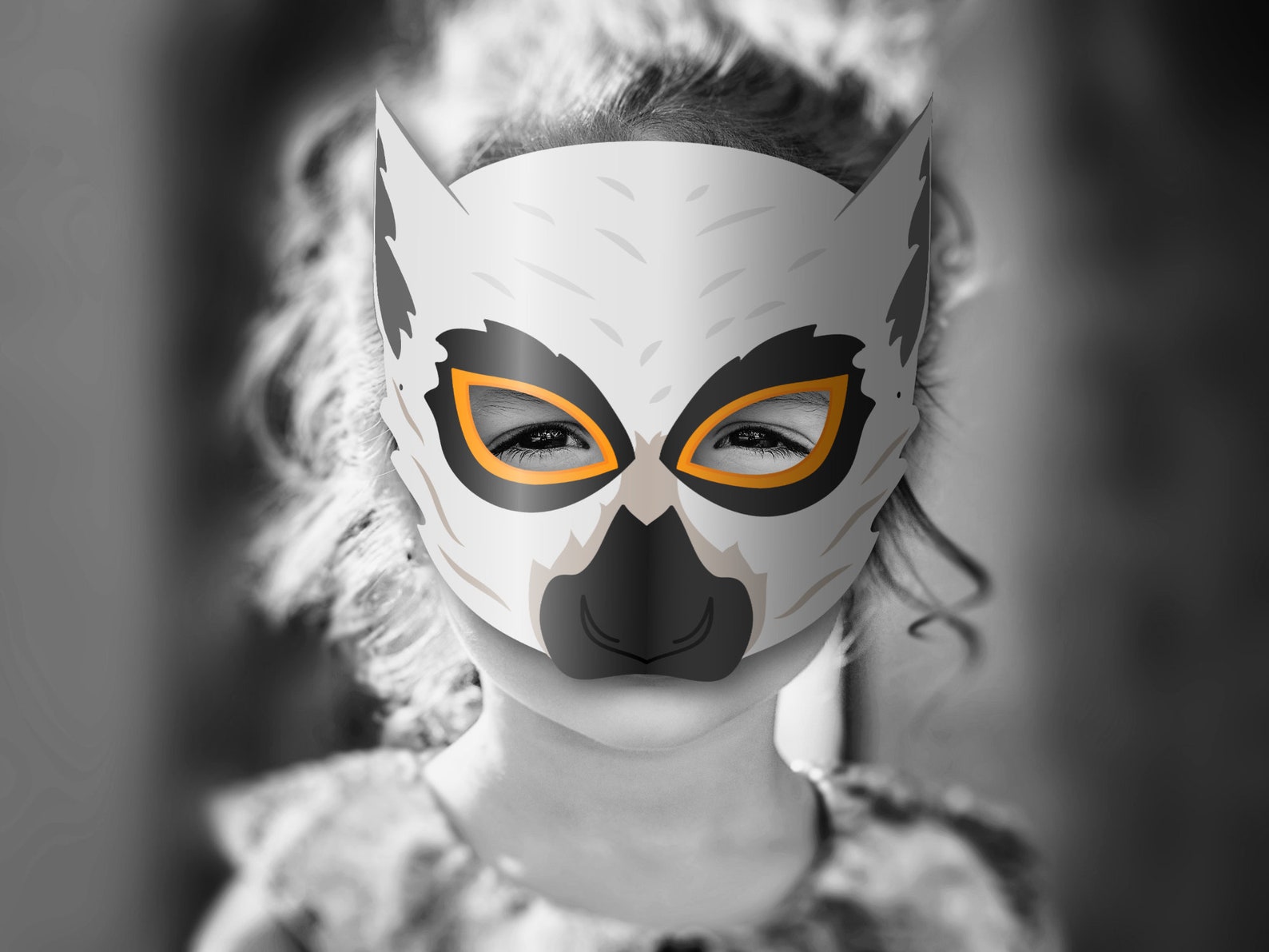 Lemur Mask Printable Paper DIY for Kids and Adults. PDF - Etsy
