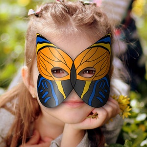 Butterfly Mask Printable Nymphalidae, Paper DIY for Kids and Adults ...