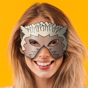 Hedgehog Mask Printable, Paper DIY for Kids and Adults. PDF Template ...