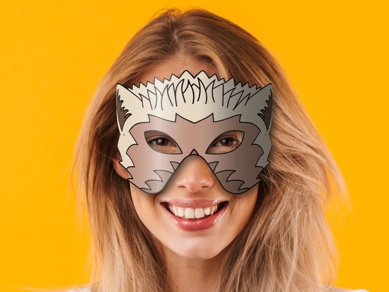 Hedgehog Mask Printable, Paper DIY for Kids and Adults. PDF Template ...