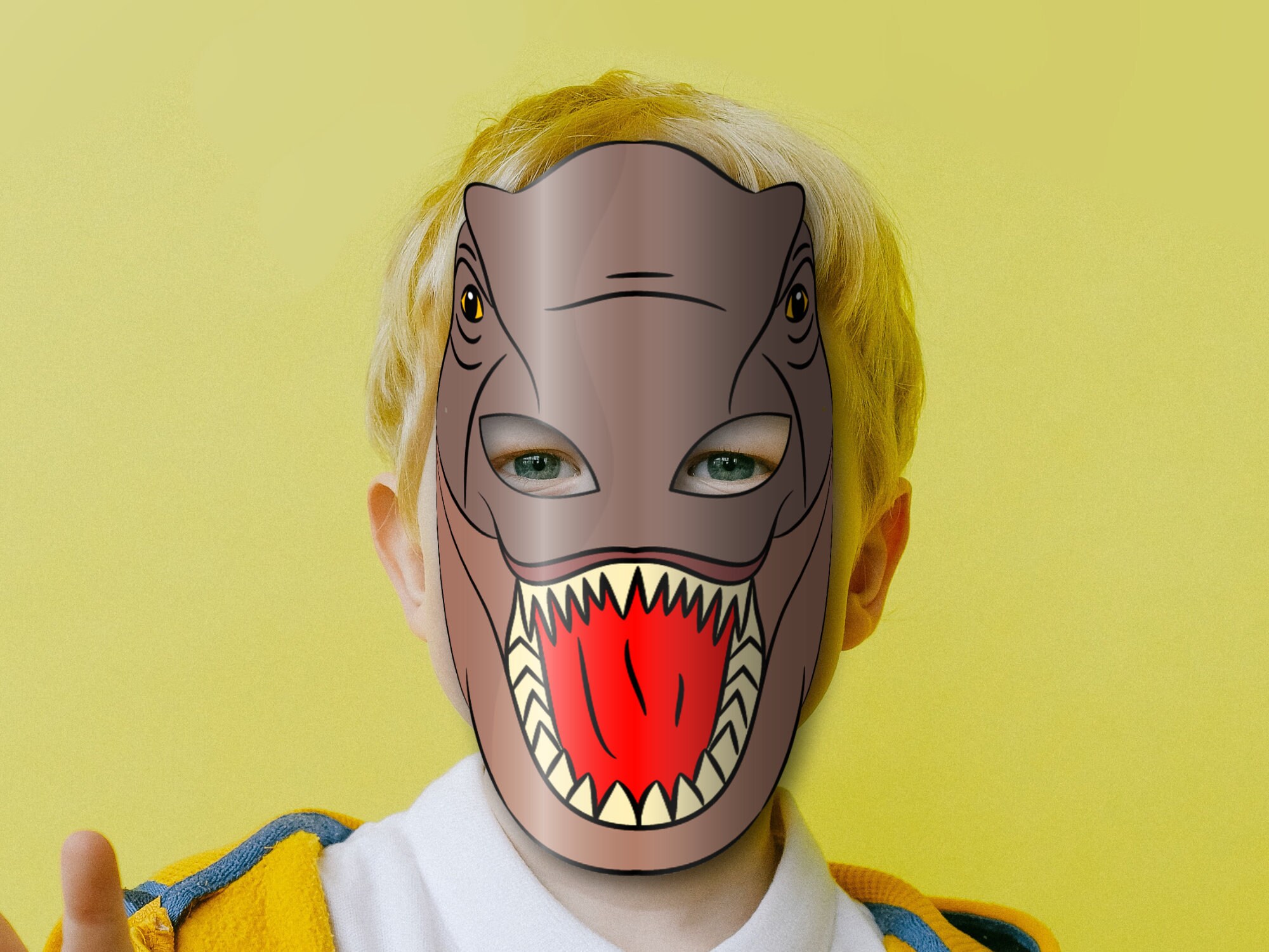 Dinosaur T-rex Mask Printable, Tyrannosaurus Rex, Trex, Paper DIY for ...