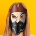 Pirate Blackbeard Mask Printable, Paper DIY for Kids and Adults. PDF ...