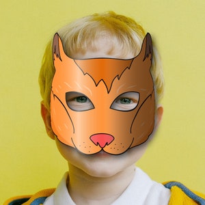 Hamster Mask Printable, Paper DIY for Kids and Adults. PDF Template ...