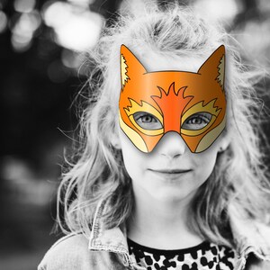 Fox Mask Printable Paper DIY for Kids and Adults. PDF - Etsy