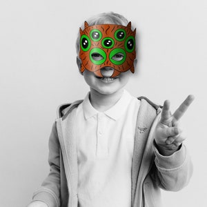 Spider Mask Printable Paper DIY for Kids and Adults. PDF - Etsy