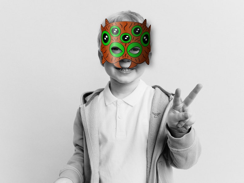 Spider Mask Printable Paper DIY for Kids and Adults. PDF - Etsy