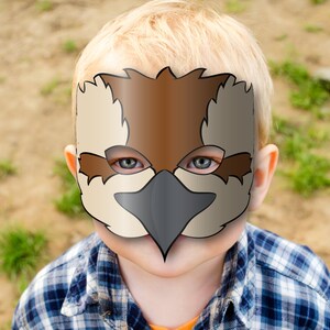 Bird Kookaburra Mask Printable, Paper DIY for Kids and Adults. PDF ...