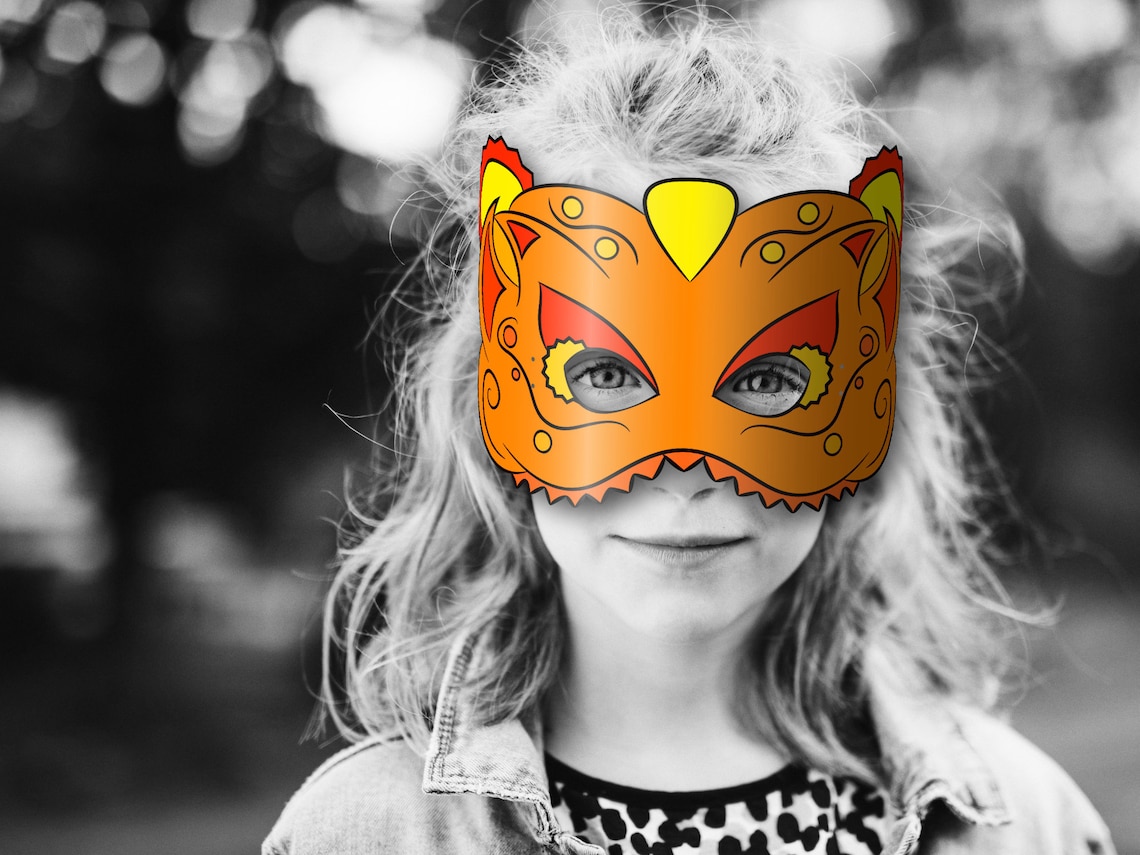 Fairy 2 Mask Printable Paper DIY for Kids and Adults. PDF - Etsy