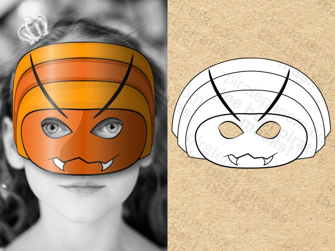 Cockroach Masks Printable Color Coloring Paper DIY for Kids - Etsy