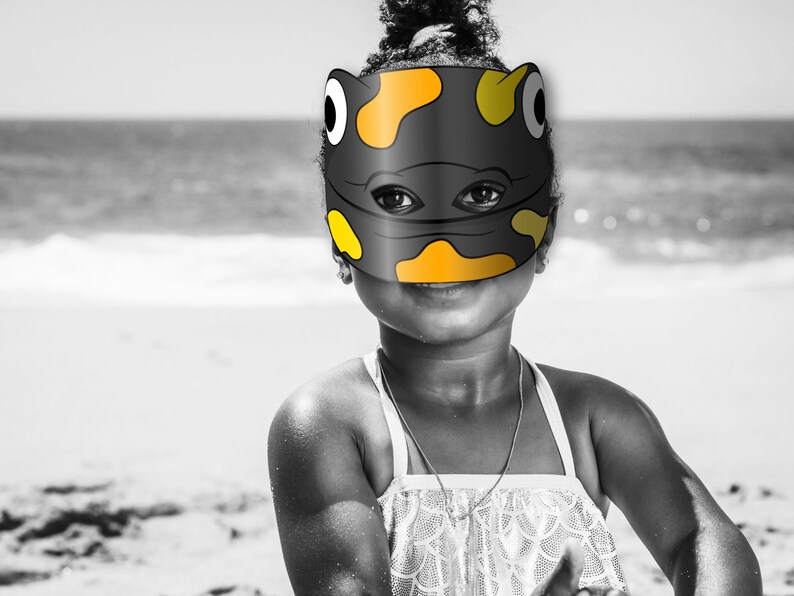 Salamander Mask Printable Paper DIY for Kids and Adults. PDF - Etsy