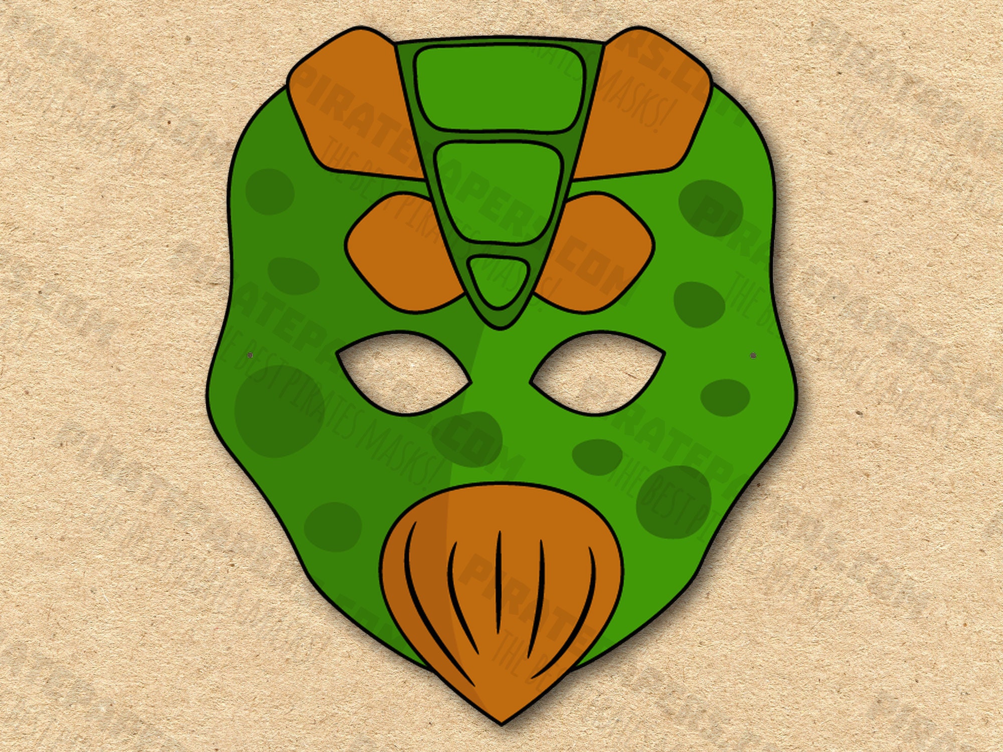 Dinosaur Stegosaurus Mask Printable, Paper DIY for Kids and Adults. PDF ...