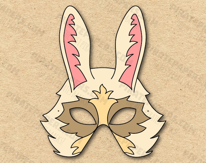 Rabbit Mask Printable Rabbit Costume Animal Mask Halloween - Etsy Israel