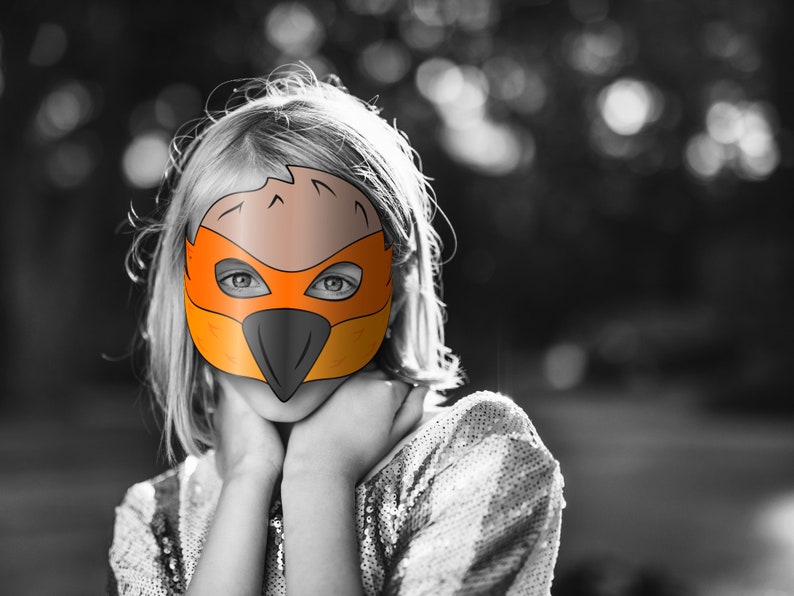 Bird Mask Printable Paper DIY for Kids and Adults. PDF - Etsy