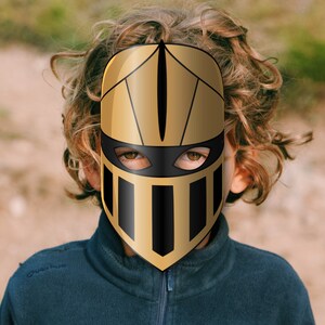 Knight Mask Printable, Paper DIY for Kids and Adults. PDF Template ...