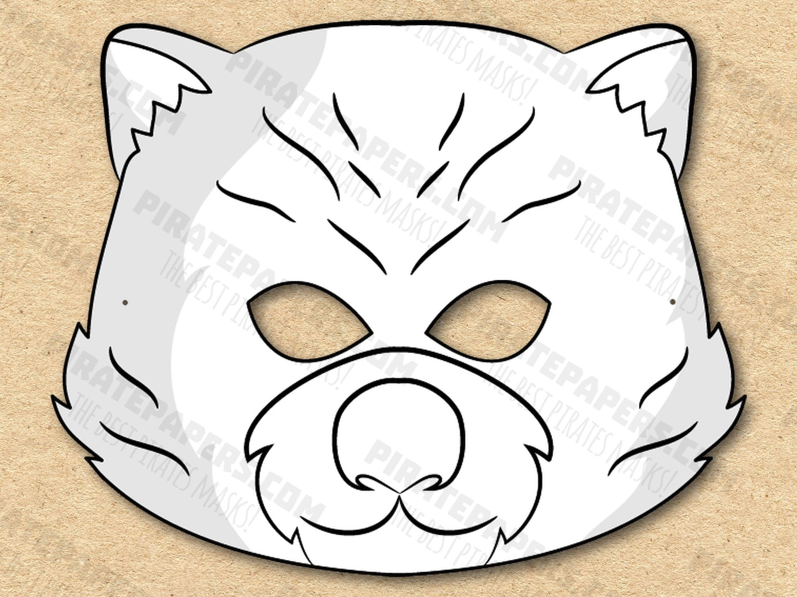 Australian Animals 2 Masks Printable Coloring, Kookaburra, Dingo ...