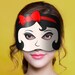 Snow White Mask Printable, Paper DIY for Kids and Adults. PDF Template ...