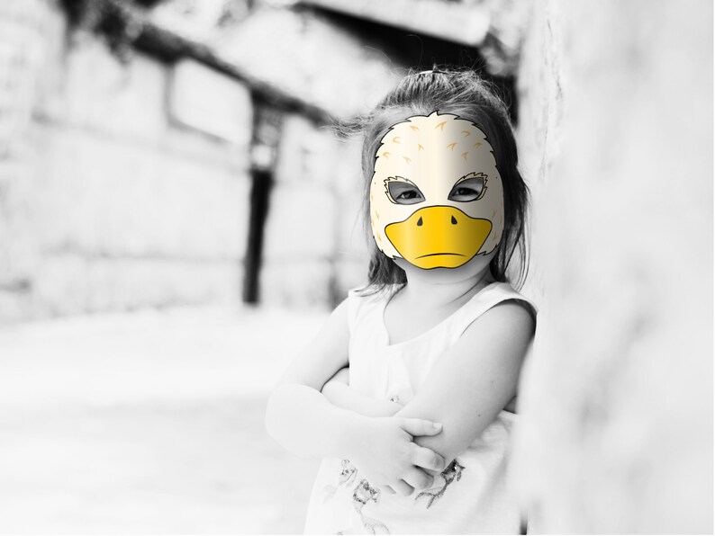 Duck Mask Printable Paper DIY for Kids and Adults. PDF - Etsy