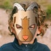 Goat Mask Printable, Paper DIY for Kids and Adults. PDF Template ...