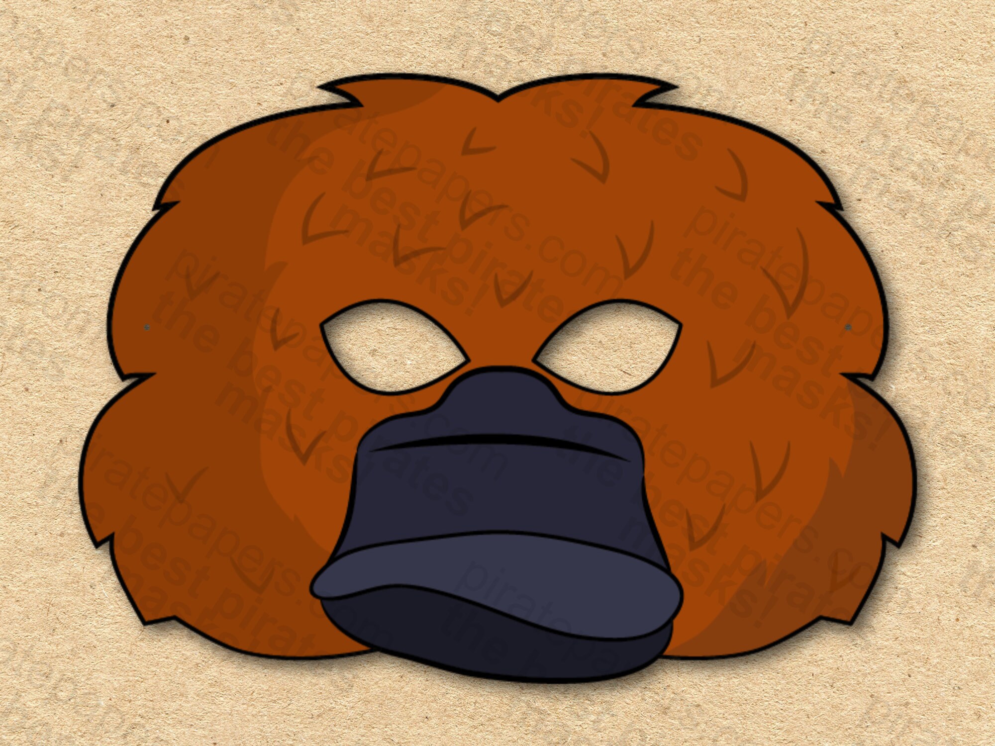 Platypus Mask Printable Paper DIY for Kids and Adults. PDF - Etsy Canada