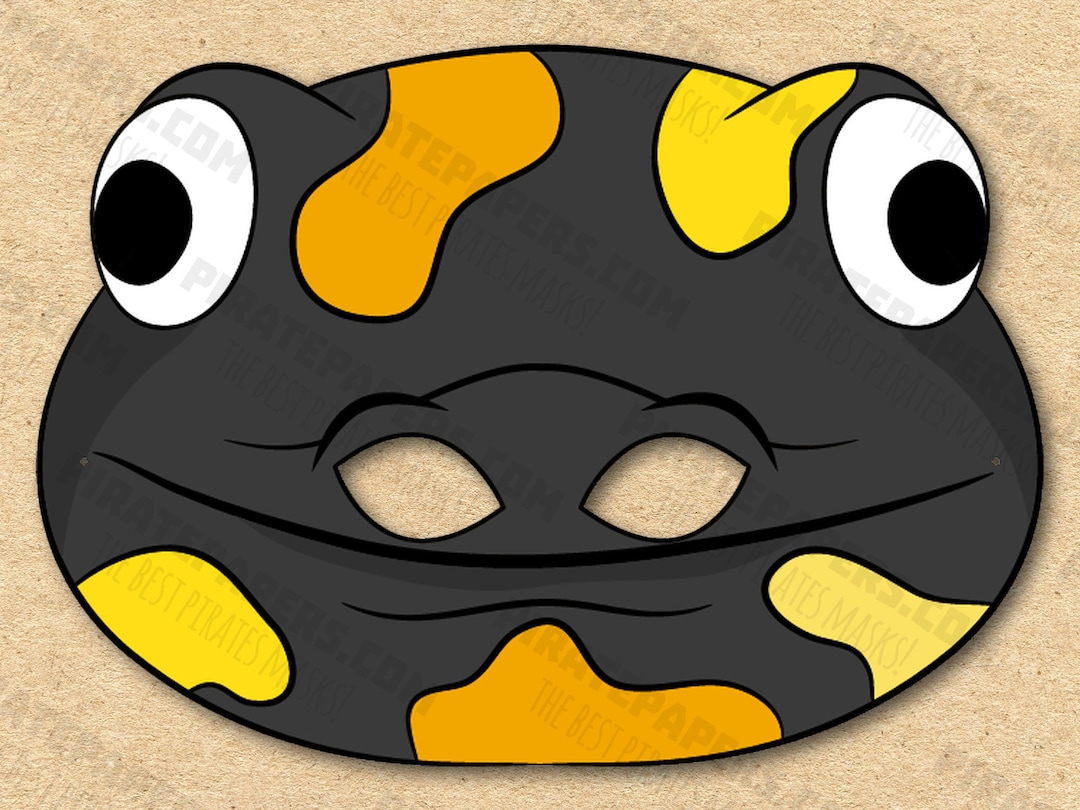 Salamander Mask Printable, DIY Paper (PDF Template) - Etsy