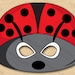 Ladybird Mask Printable, Paper DIY for Kids and Adults. PDF Template ...