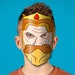 King Masks Printable Color + Coloring, Paper DIY for Kids and Adults ...