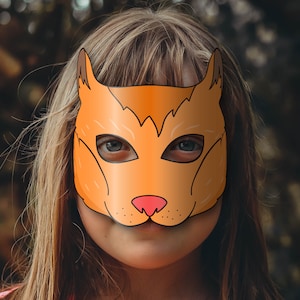 Hamster Mask Printable, Paper DIY for Kids and Adults. PDF Template ...