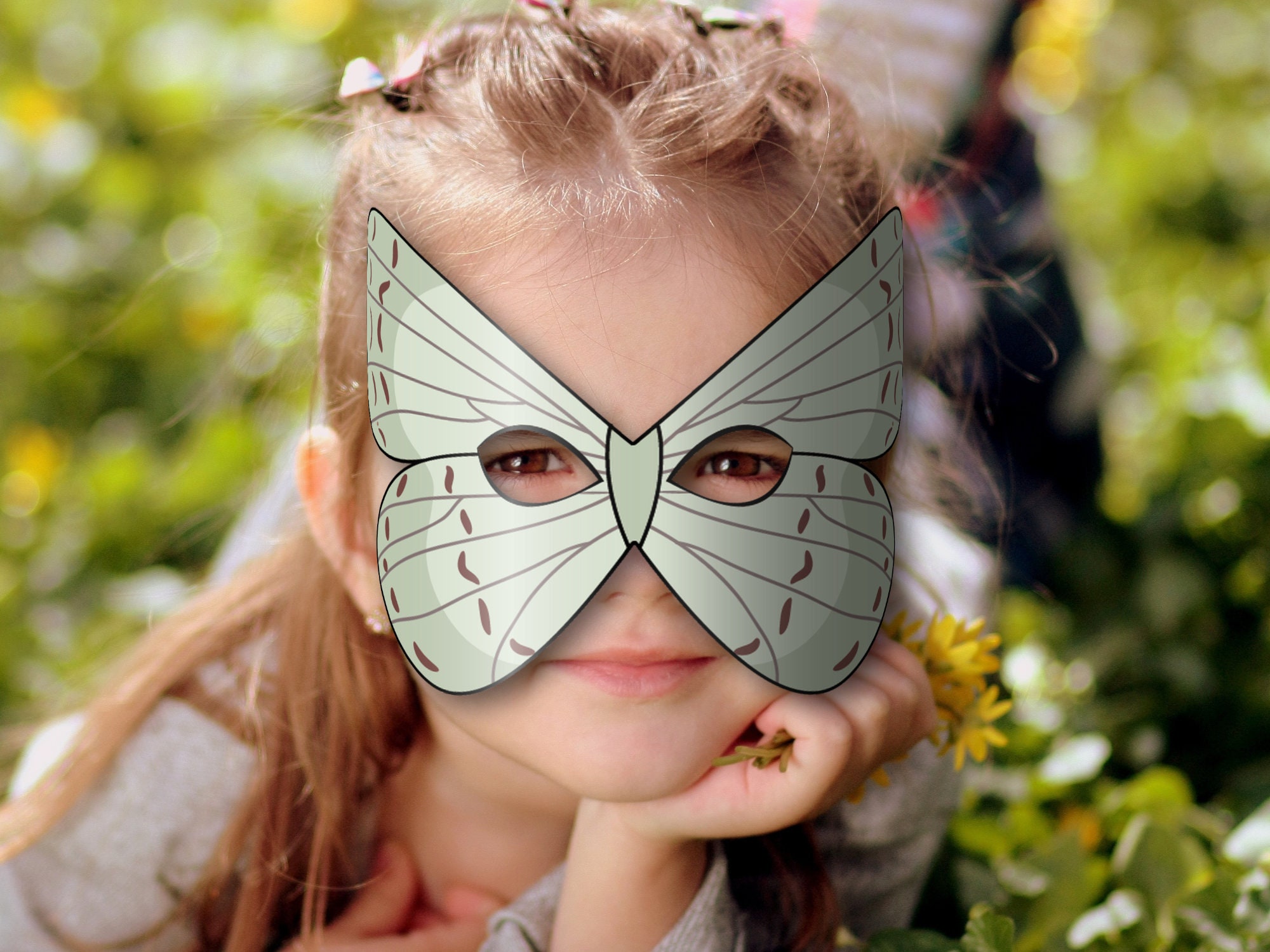 Butterfly Mask Printable Summer Azure, Paper DIY for Kids and Adults ...