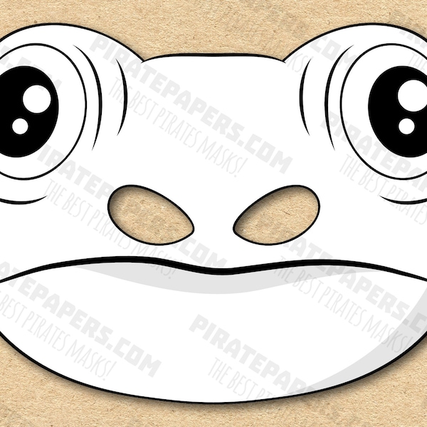 Printable Frog Mask - Etsy