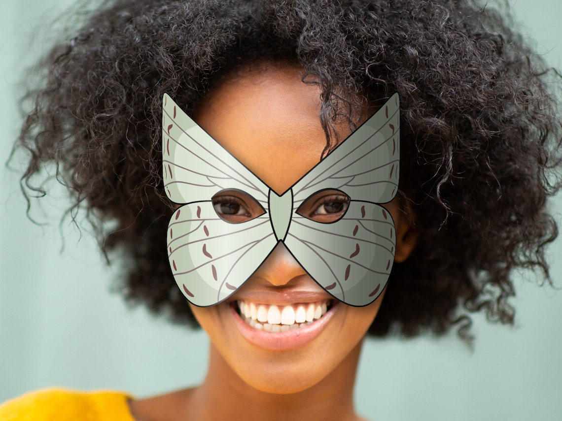 Butterfly Mask Printable Summer Azure, Paper DIY for Kids and Adults ...