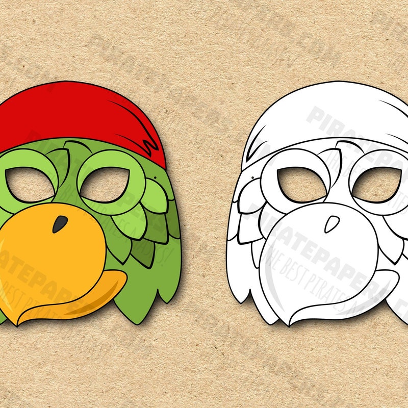 Parrot Mask - Etsy