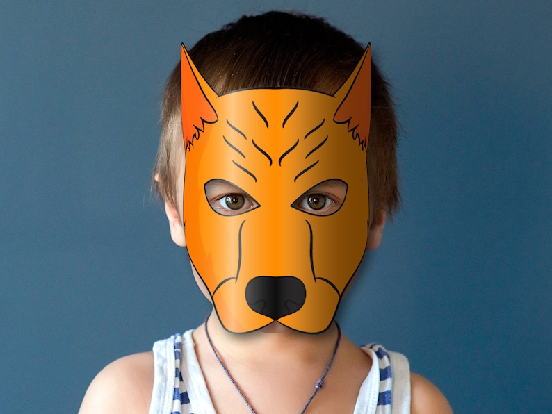 Dingo Mask Printable, Paper DIY for Kids and Adults. PDF Template ...