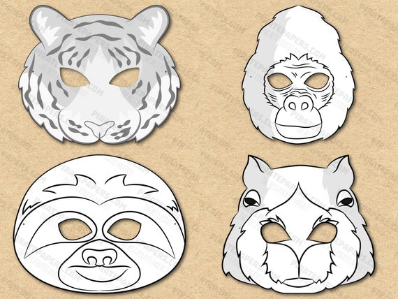 Sloth Mask Template