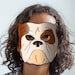 Dog Bulldog Mask Printable Breed, Paper DIY for Kids and Adults. PDF ...