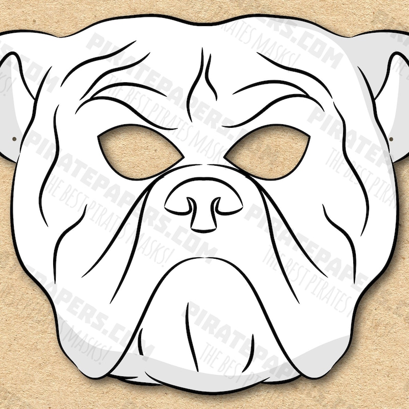 Bulldog Mask - Etsy
