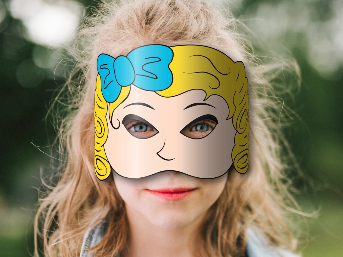 Goldilocks Mask Printable goldilocks and the Three Bears, Paper DIY for ...