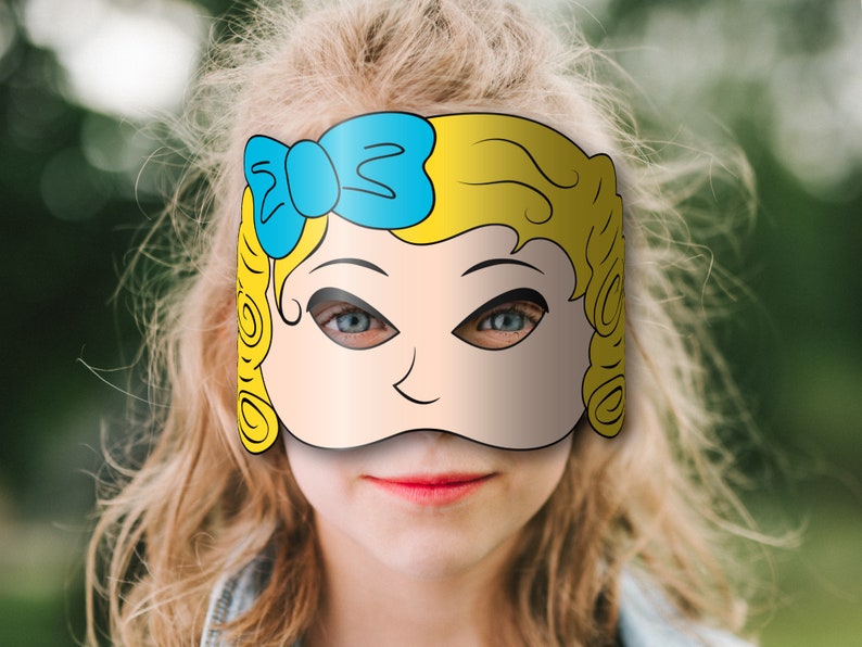 Goldilocks Mask Printable (goldilocks and the Three Bears), Paper DIY ...