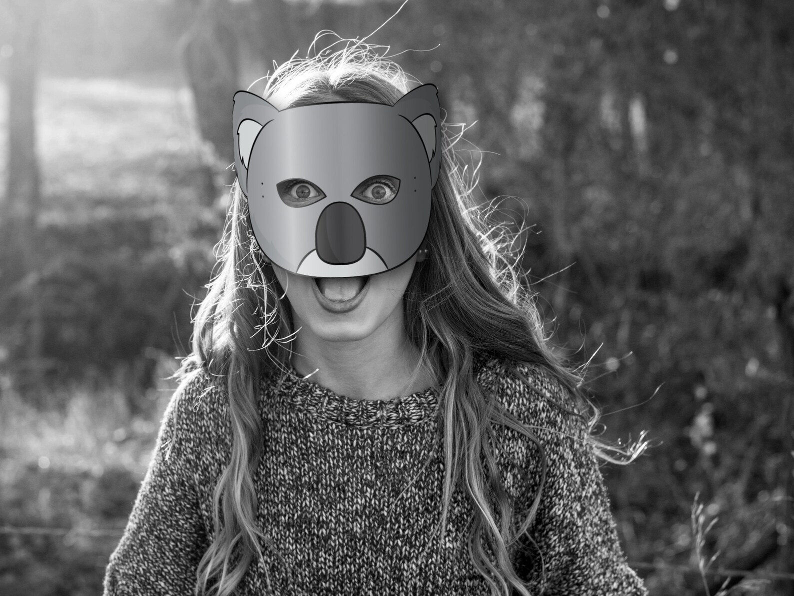Koala Mask Printable Paper DIY for Kids and Adults. PDF - Etsy