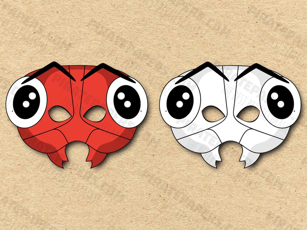 Ant Masks Printable Color + Coloring, Paper DIY for Kids and Adults ...